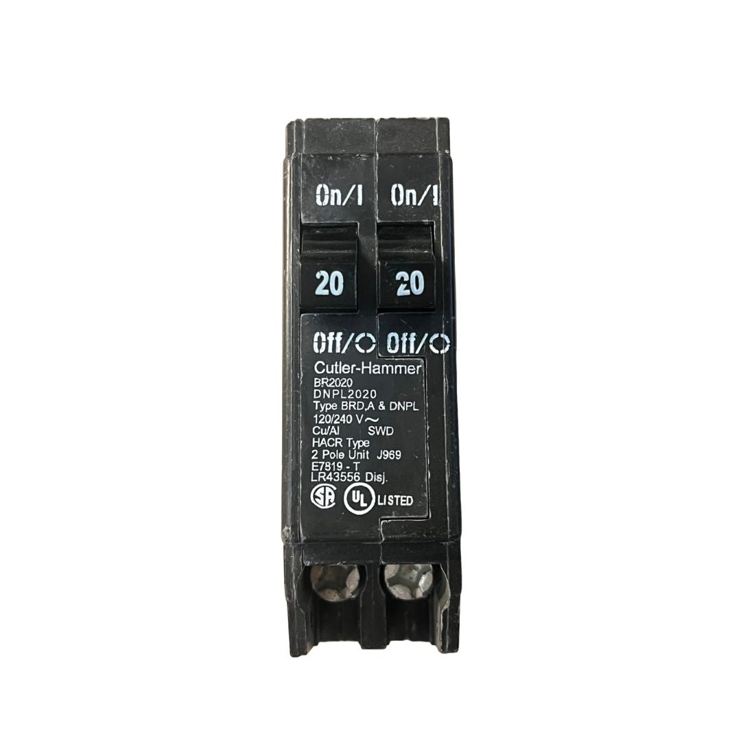 EATON CUTLER HAMMER BR2020 20A 1 Pole Tandem Circuit Breaker – Critical ...