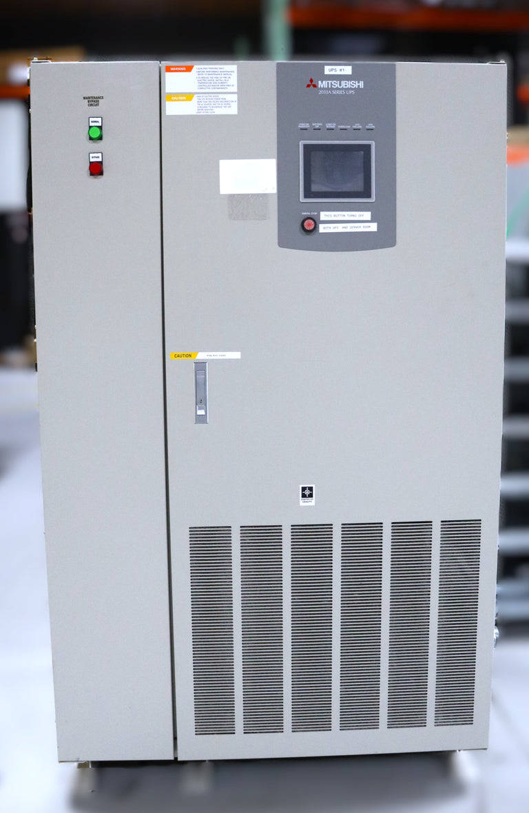 Mitsubishi 2033A 75kVA/60kW 208V 3 Phase UPS & Battery Cabinet (UP2033 ...