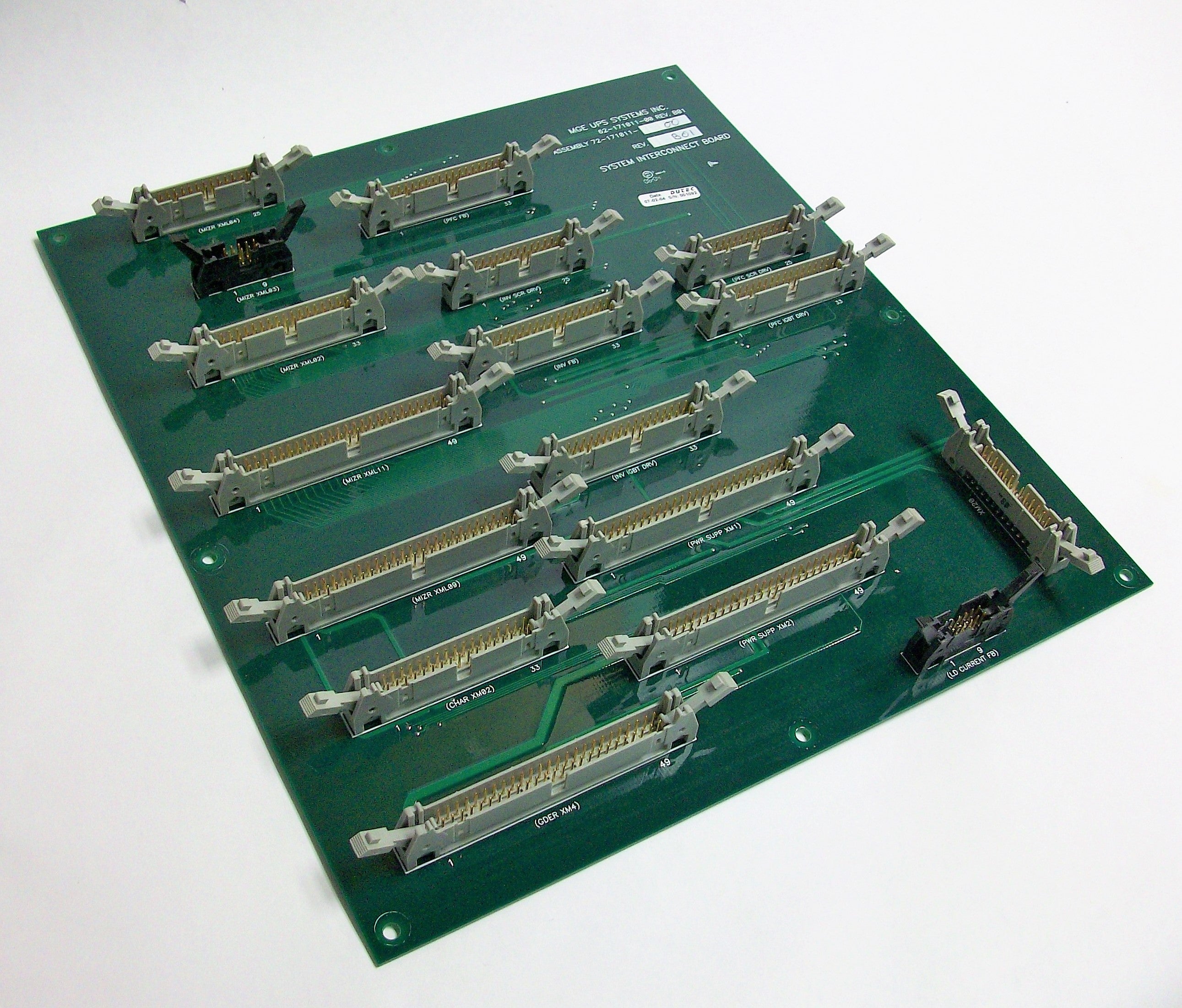 MGE 72-171011-00 REV B01 System Interconnect Board – Critical Parts ...