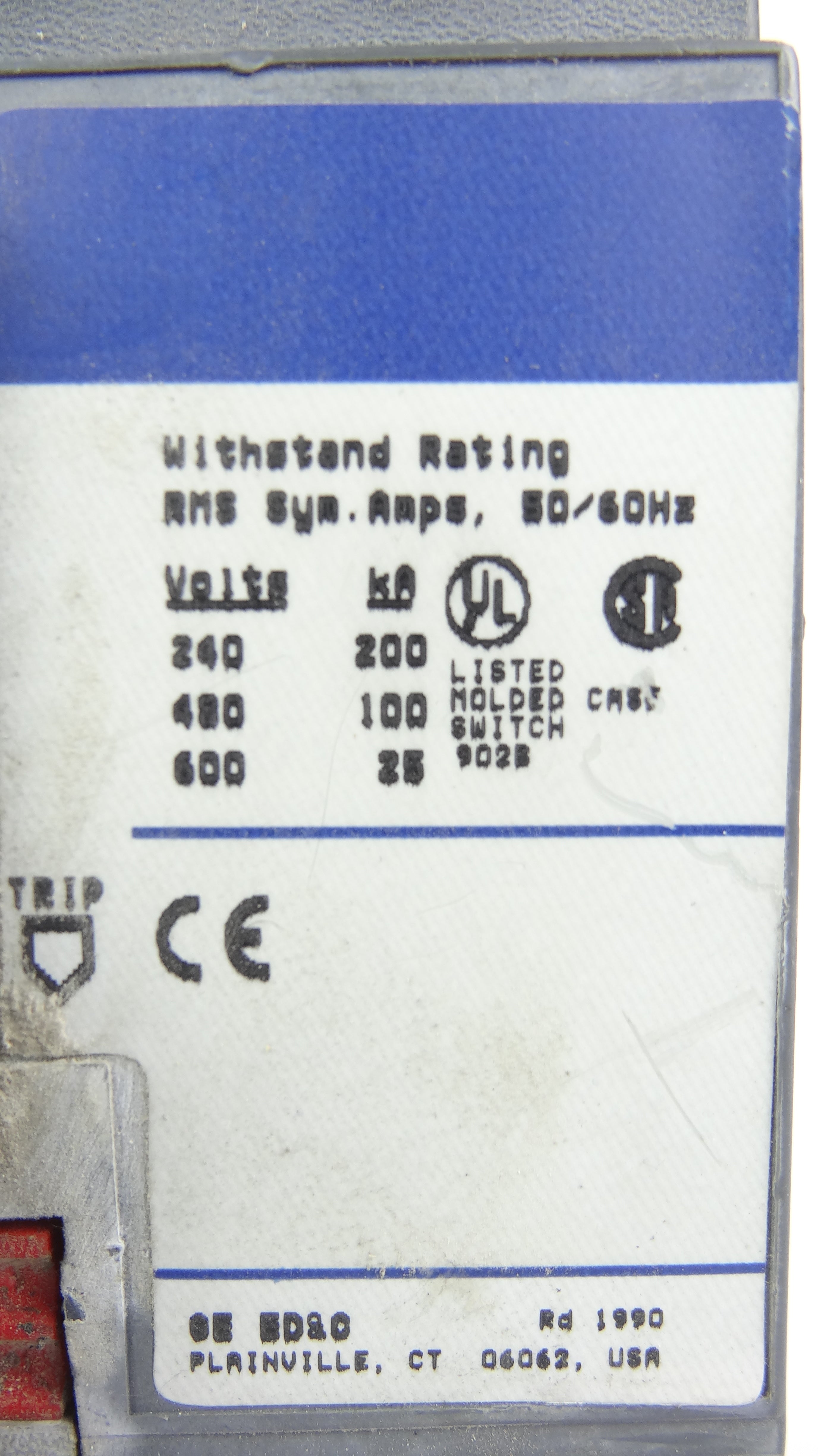 GE Spectra RMS SEDA36AB0150 150A 600VA 3-Pole Circuit Breaker – cpwarehouse