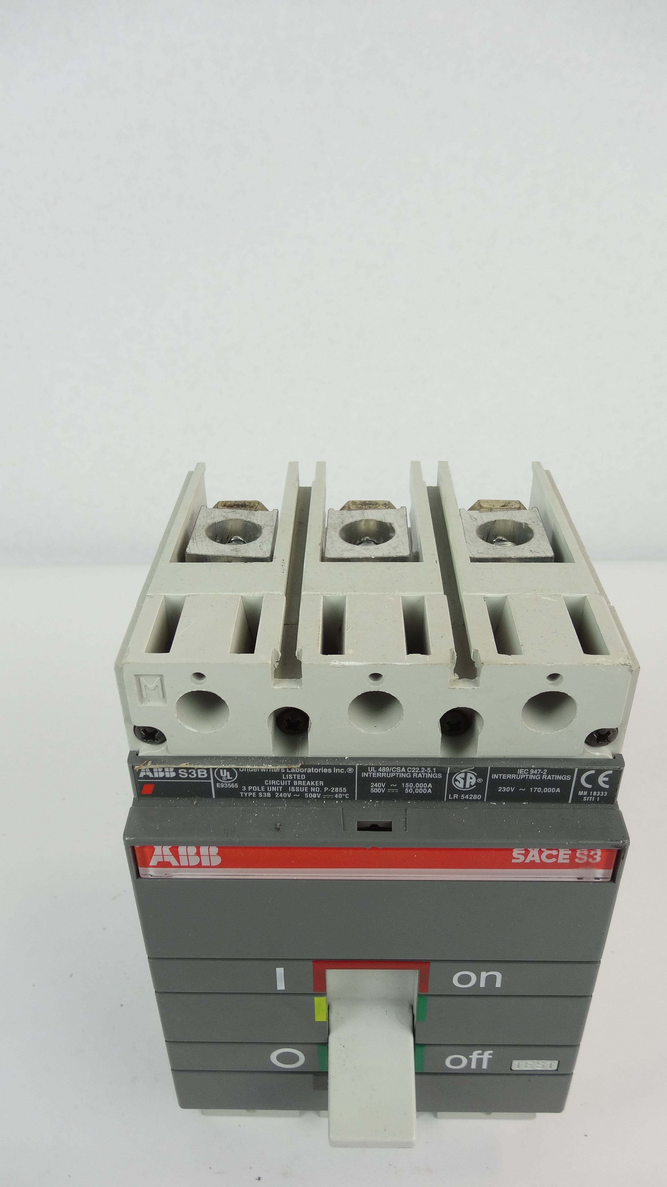 ABB SACE S3 S3B 122160064-001 225A 3-Pole Circuit Breaker – Critical ...