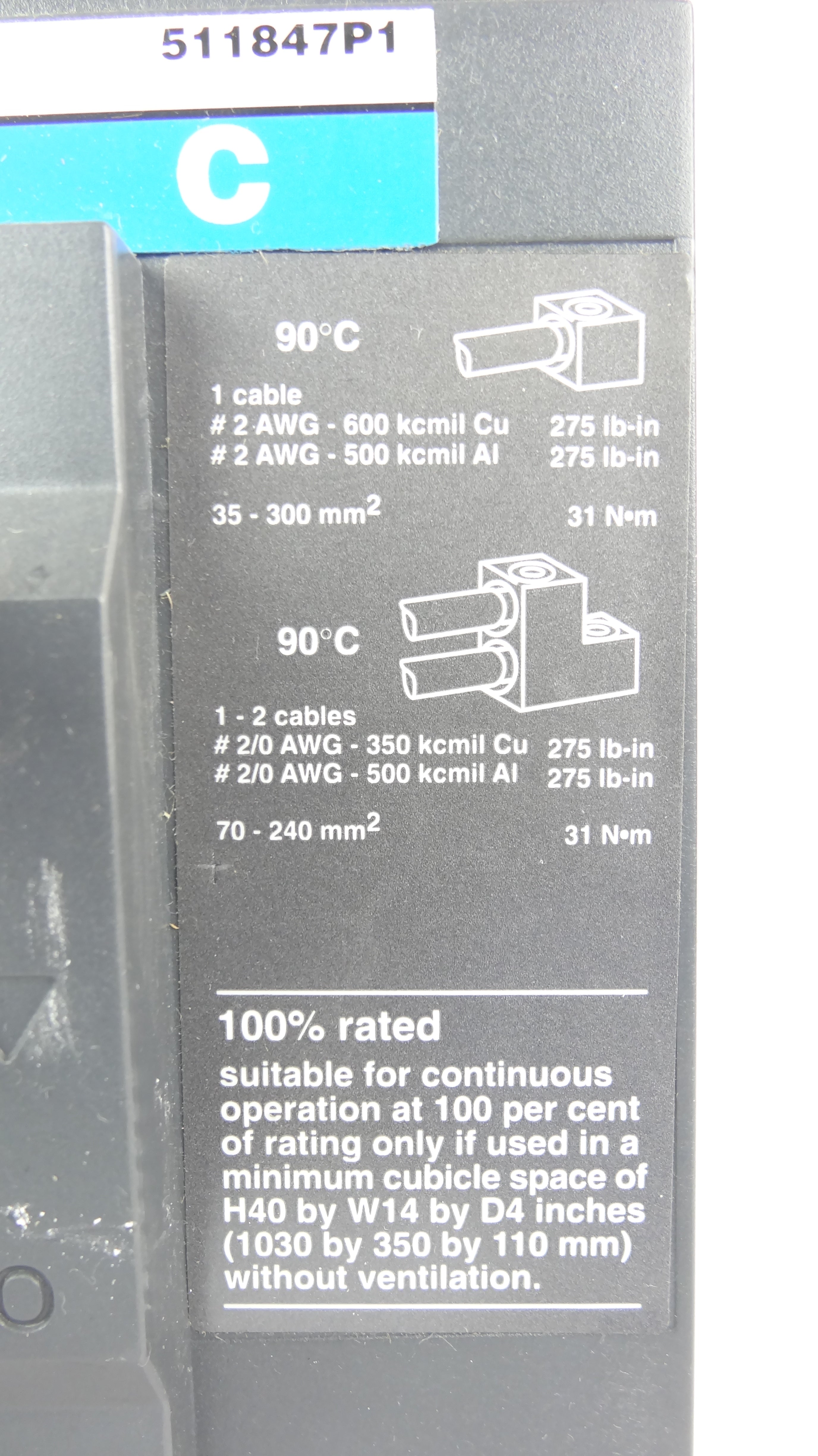 Merlin Gerin Compact NSJ400N 400A 600V 3-Pole Circuit Breaker ...