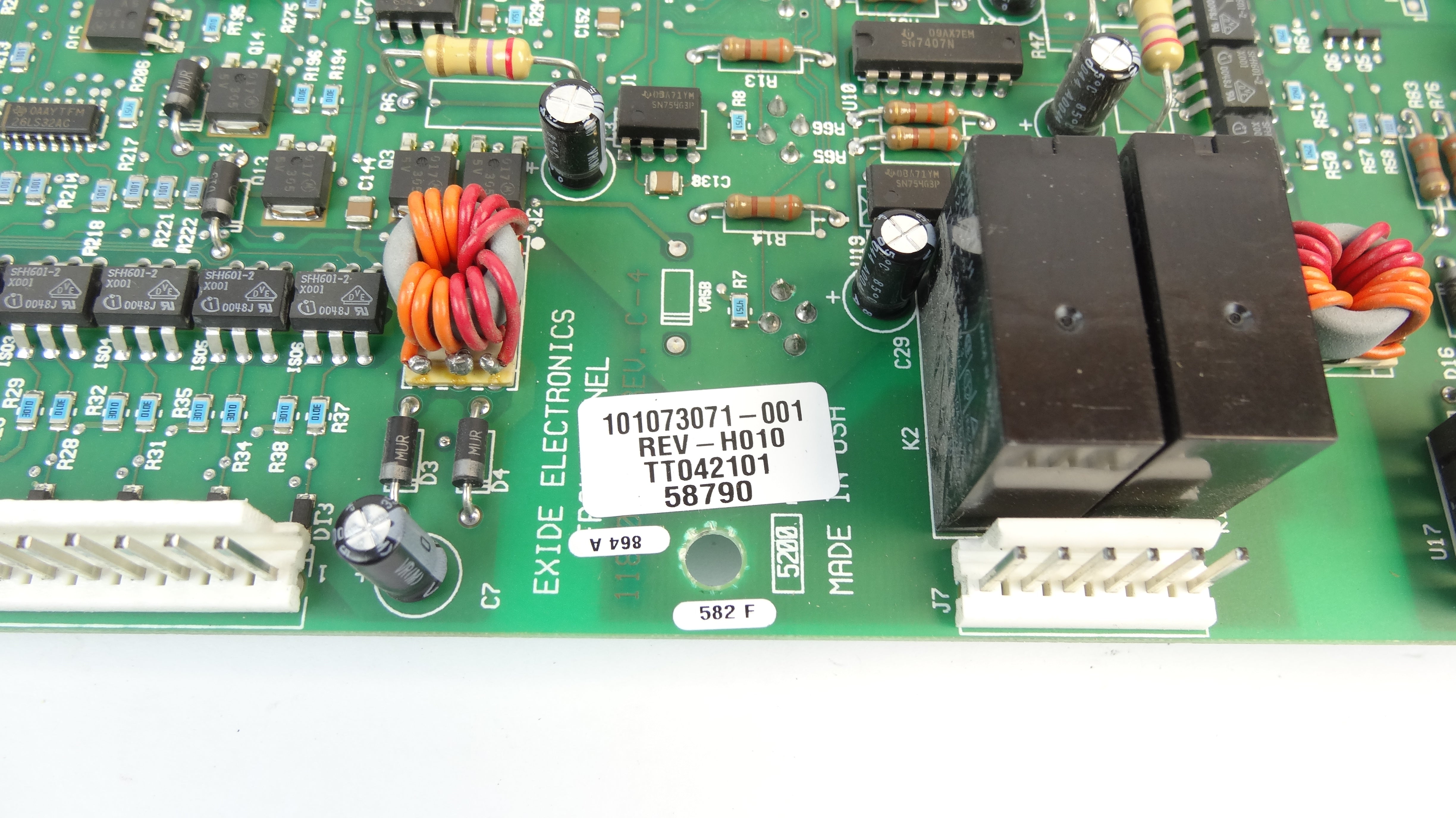 Powerware 101073071-001 Rev H010 Front Panel Control PCA Board ...