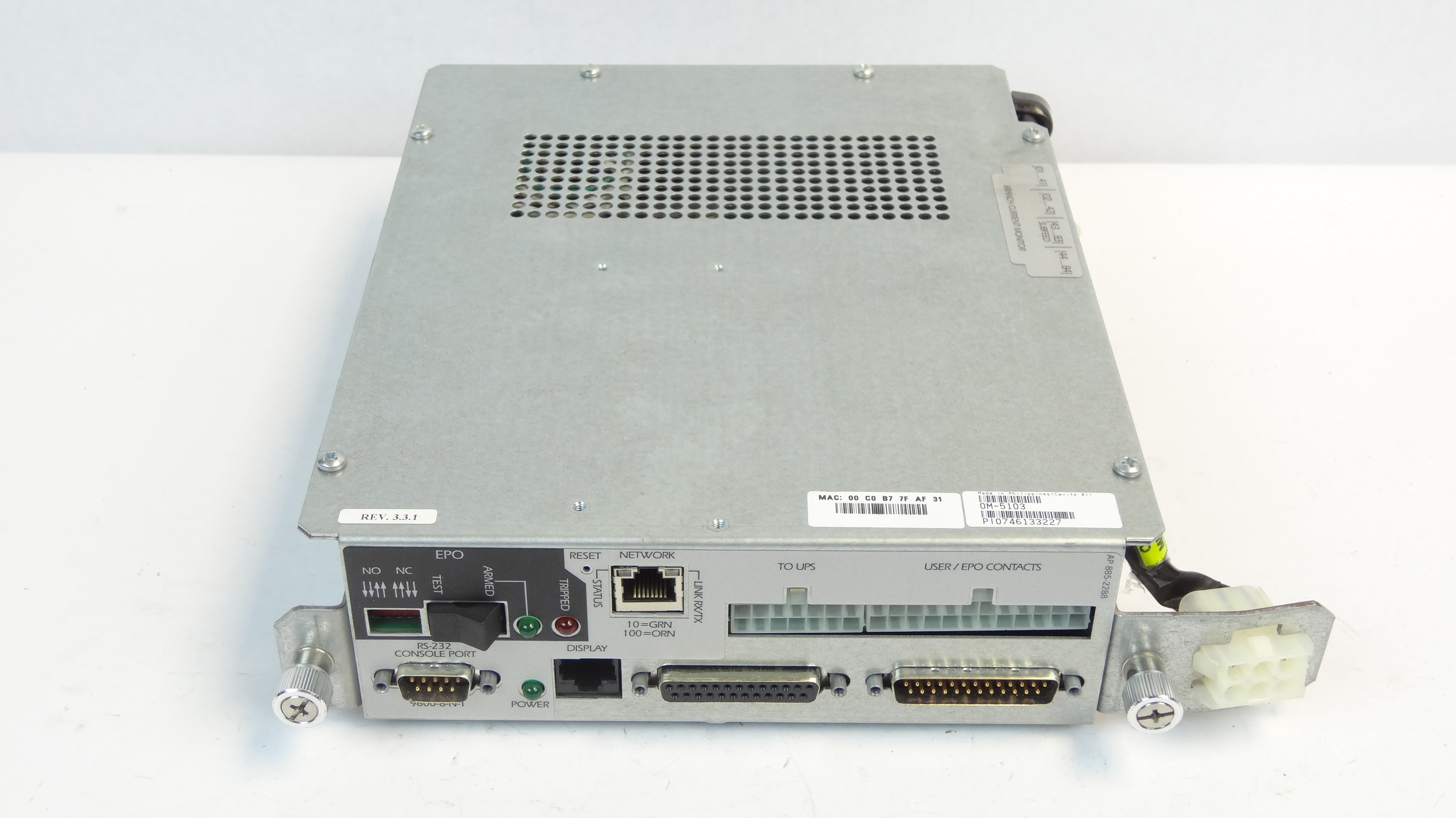Schneider Electric APC 0M-5103 PDU Cabinet Monitor Module – Critical Parts Warehouse