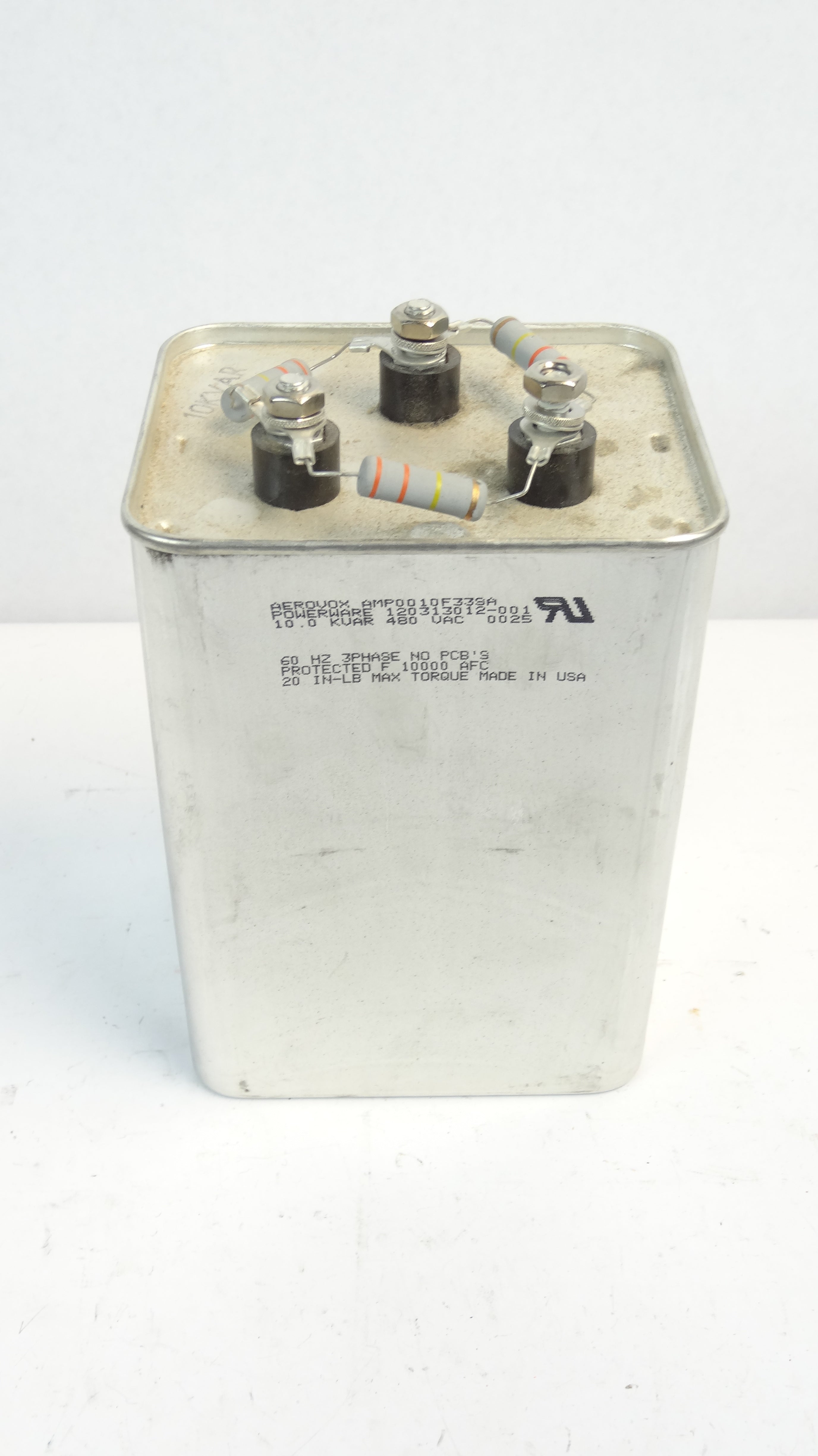 Aerovox AMP0010F339A Powerware 120313012-001 Capacitor 480VAC 50/60HZ ...