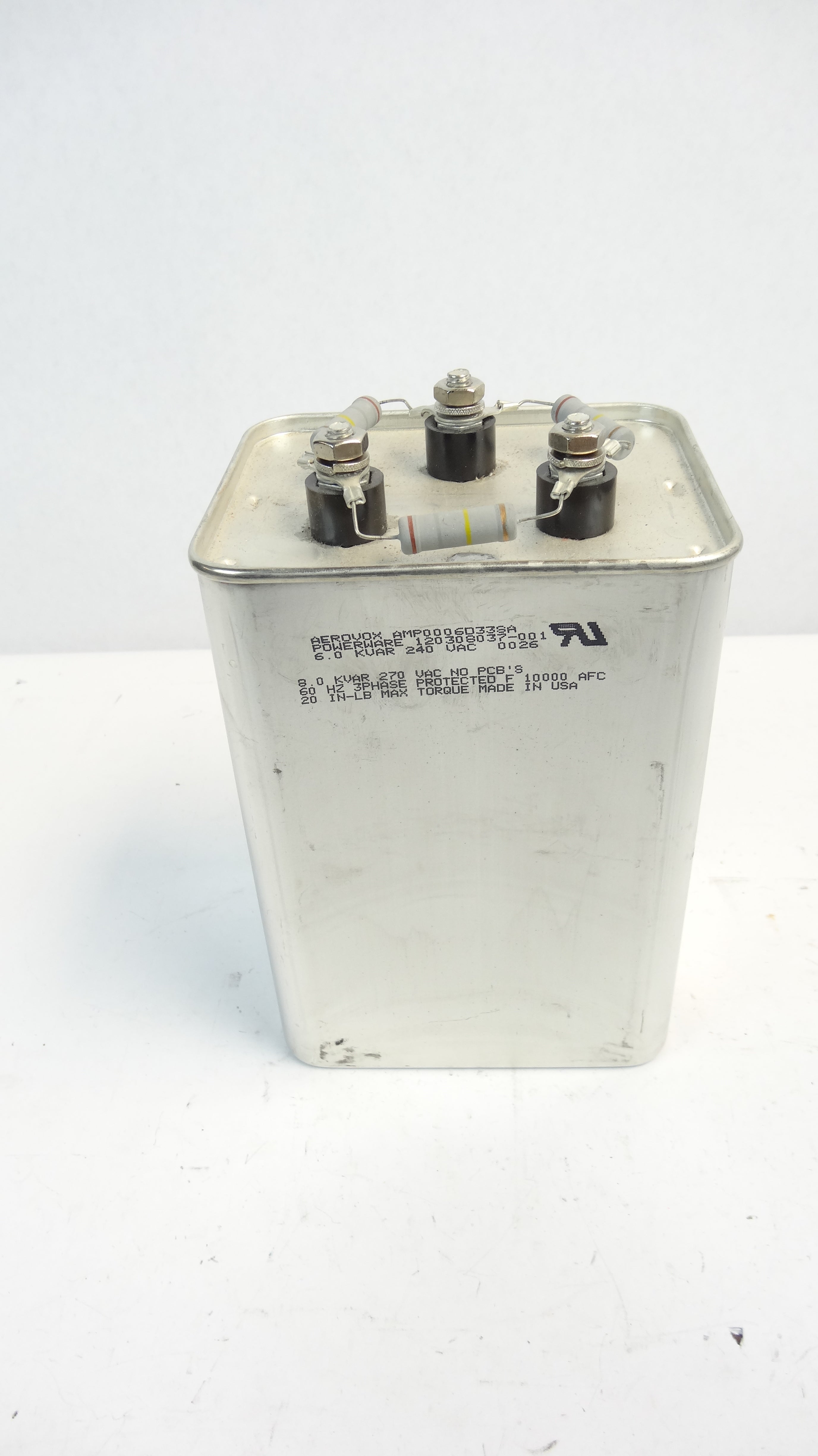 Aerovox AMP0006D338A Powerware 120308037-001 Capacitor 240VAC 50/60HZ ...