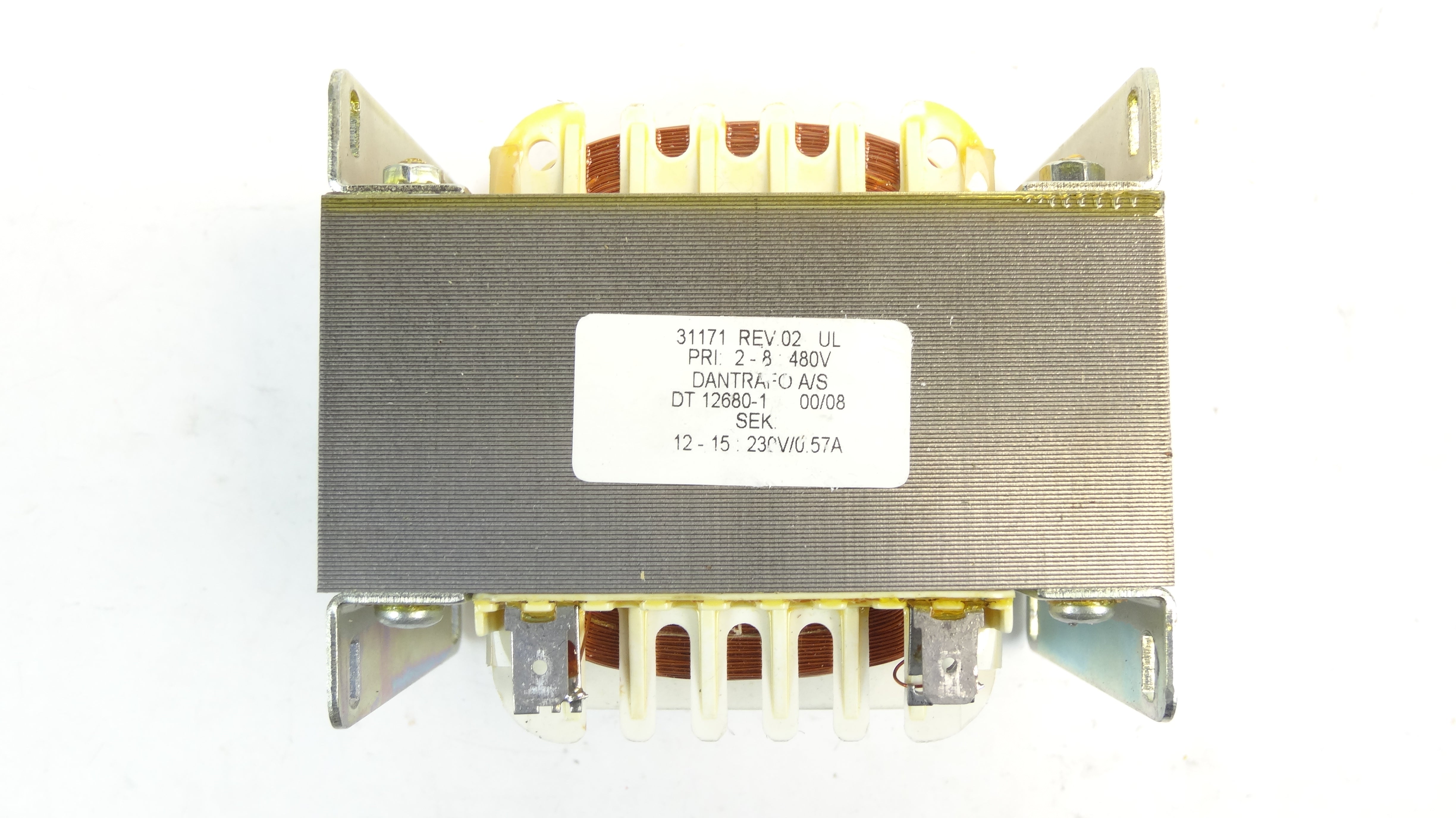 Dantrafo A/S DT 12680-1 00/08 41171 Rev 02 UL Transformer – Critical ...