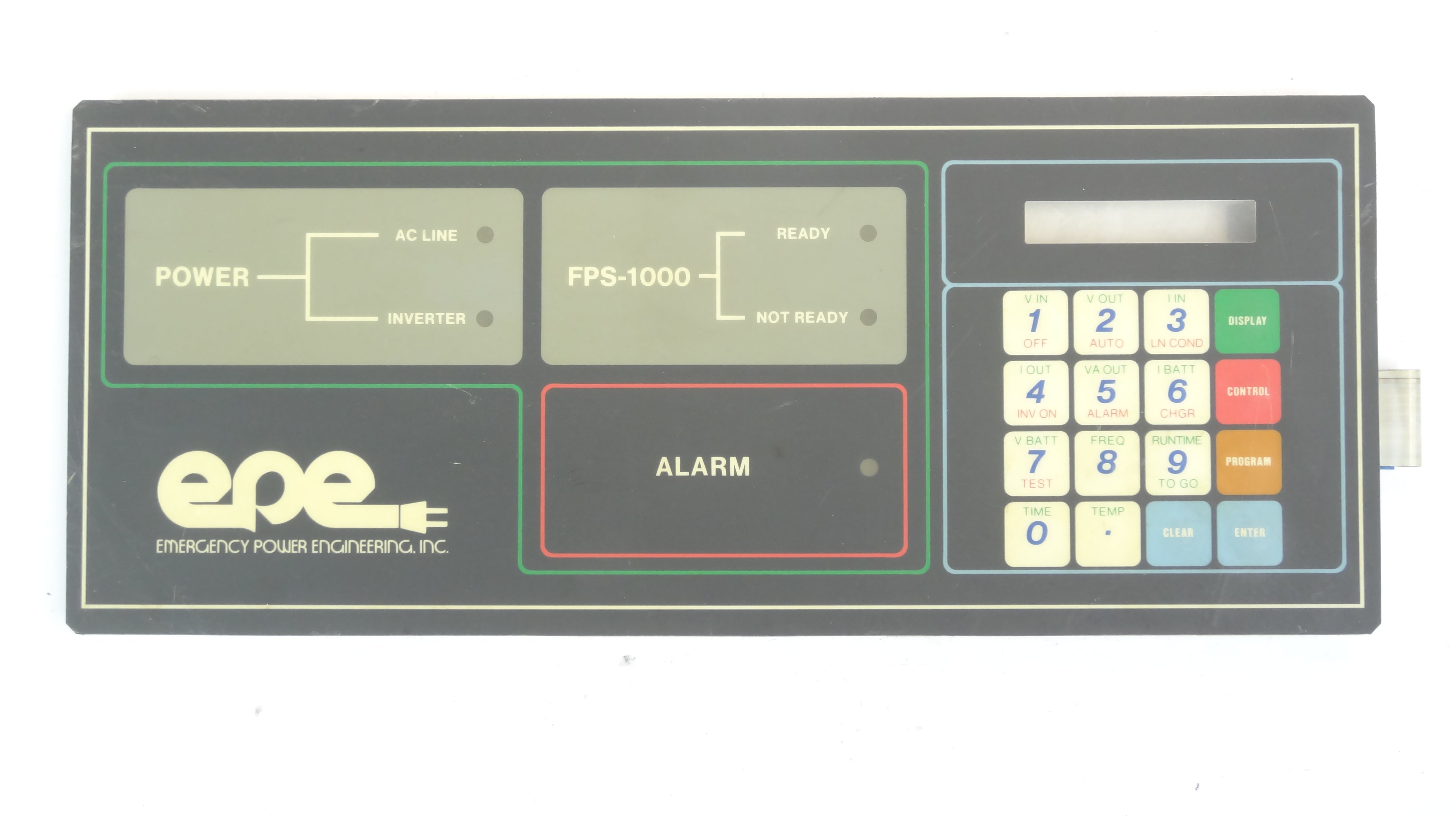EPE FPS-1000 UPS Display / Control Panel – Critical Parts Warehouse