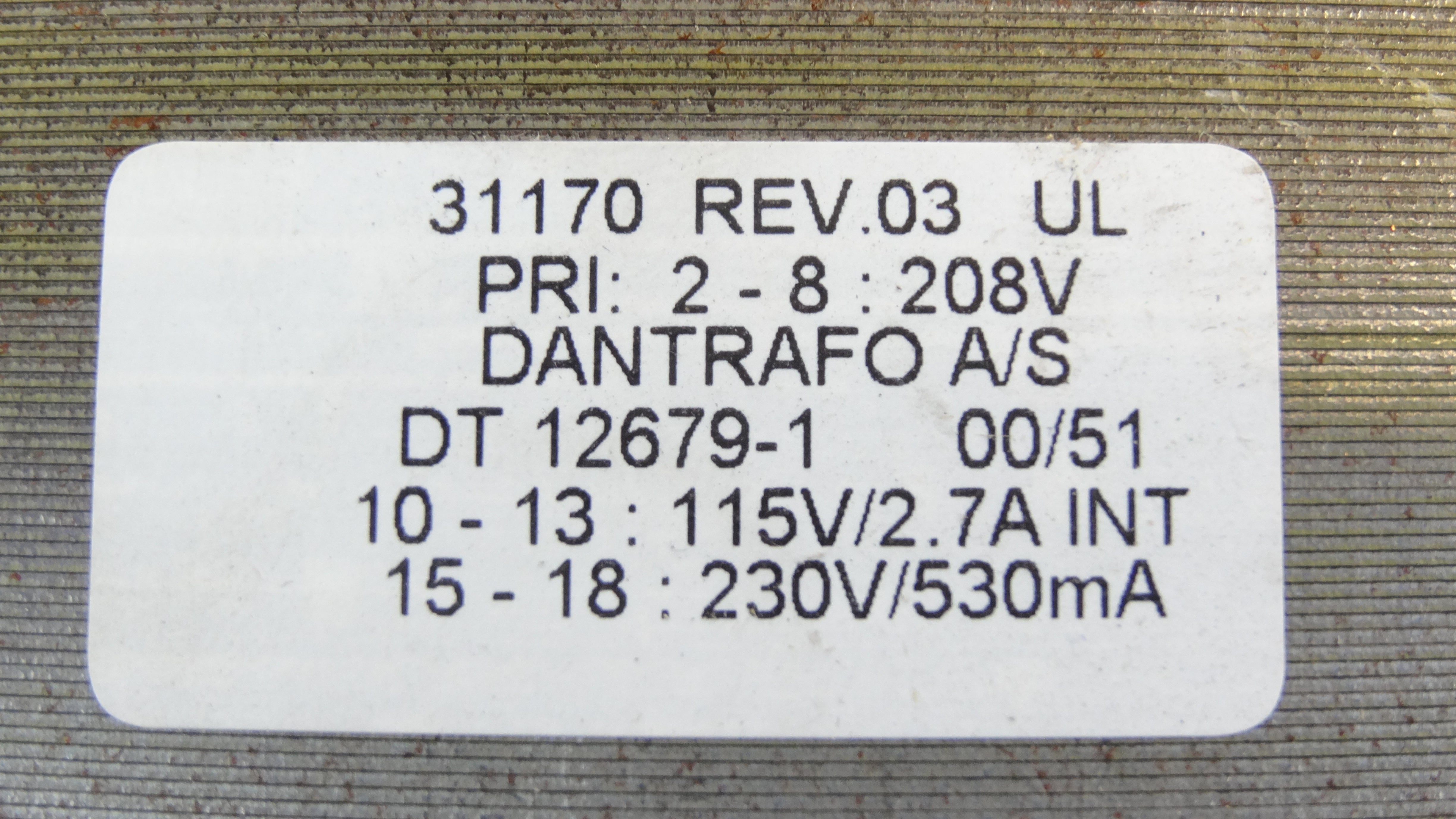 APC OG-0901424 DT 12679-1 / 31170 Rev 3 Transformer Assembly – Critical ...