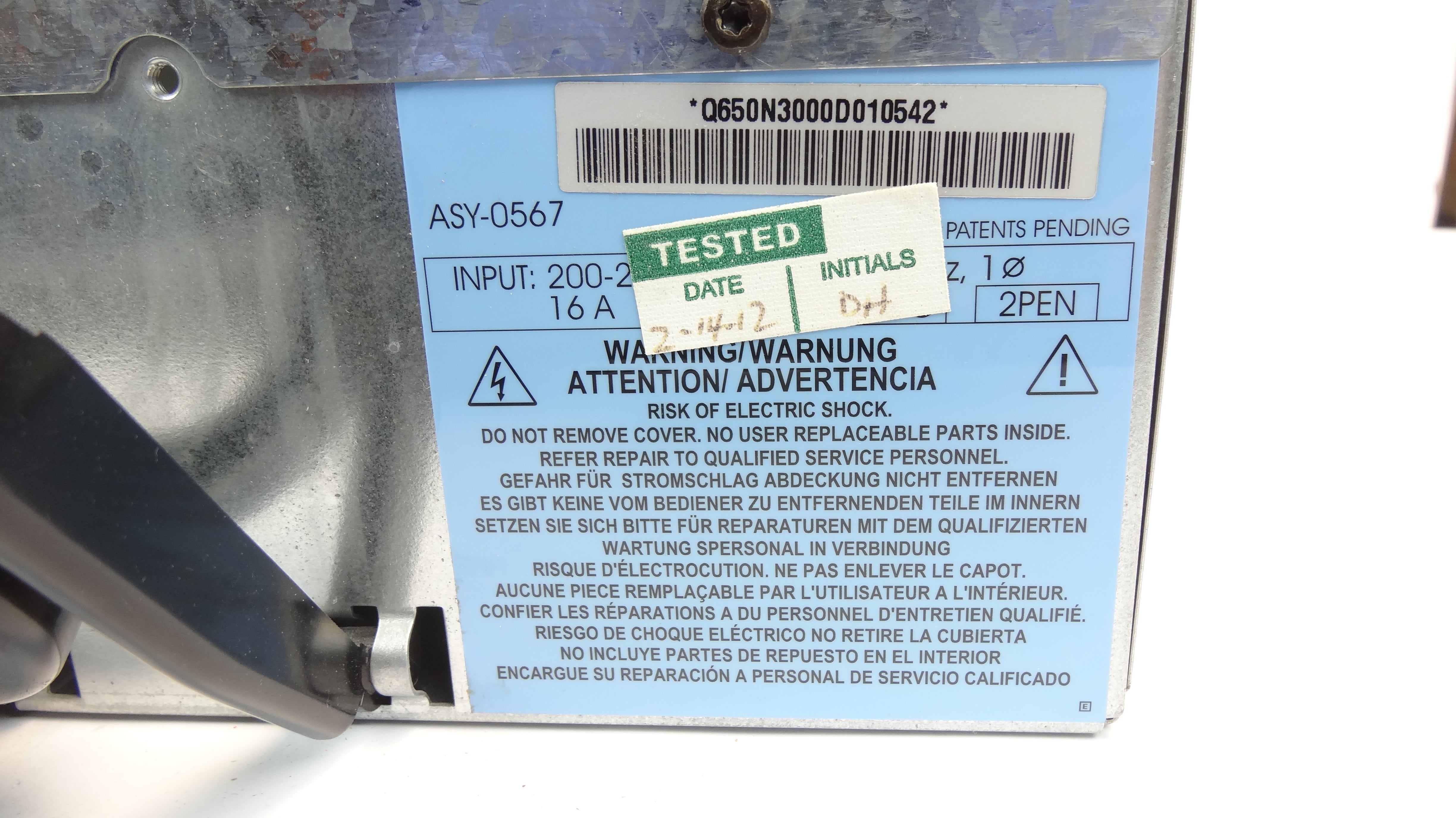 Eaton Powerware Asy-0567 Split Phase 3kva Power Module for 9170 Pw9170 ...