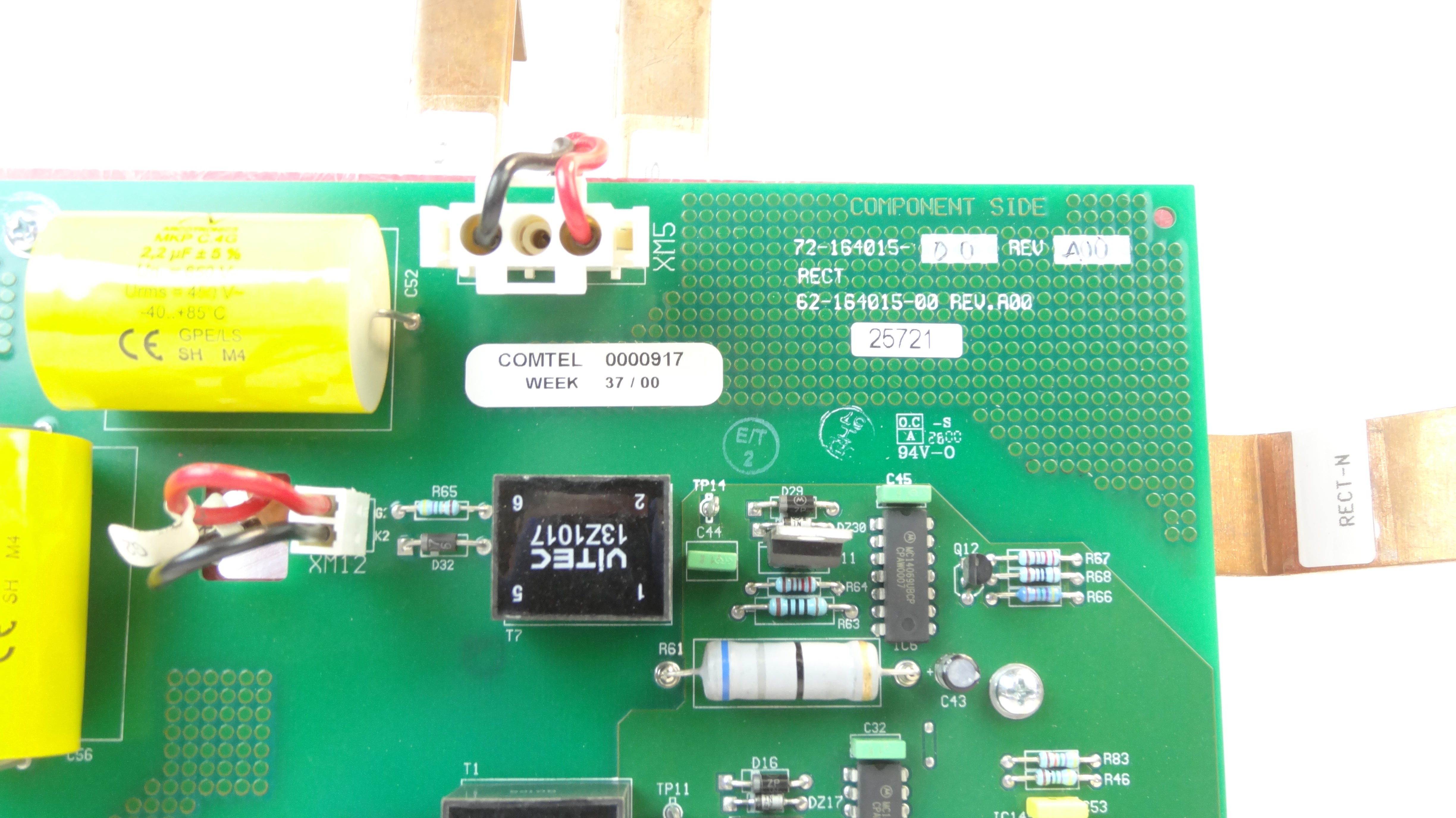 MGE Comet 72-164015-01 Rev A00 / 81-164200-01 150kVA Rectifier PCB Ass ...