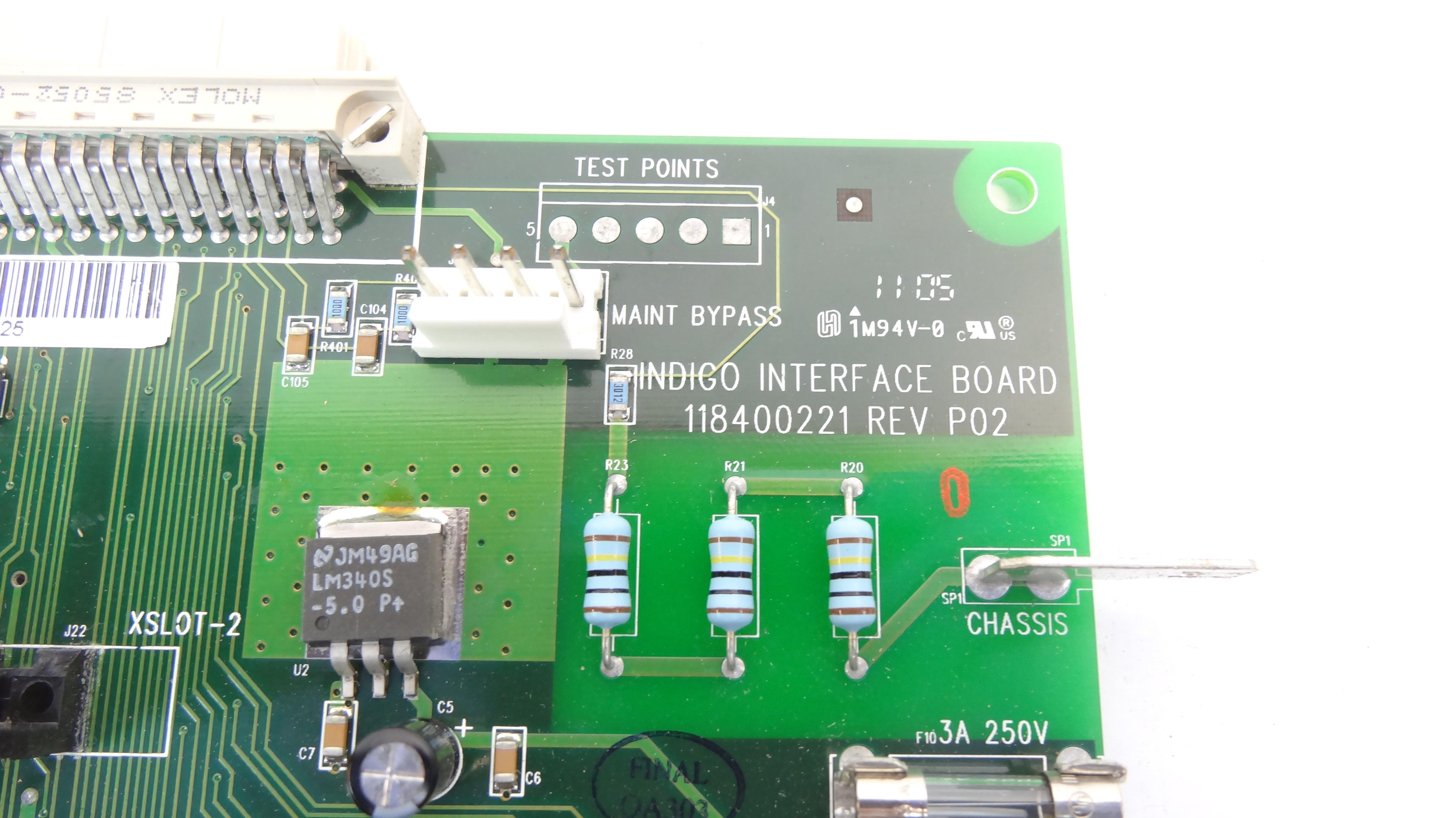 Indigo 118400221 Rev P02 Interface Board PCB Assembly – cpwarehouse