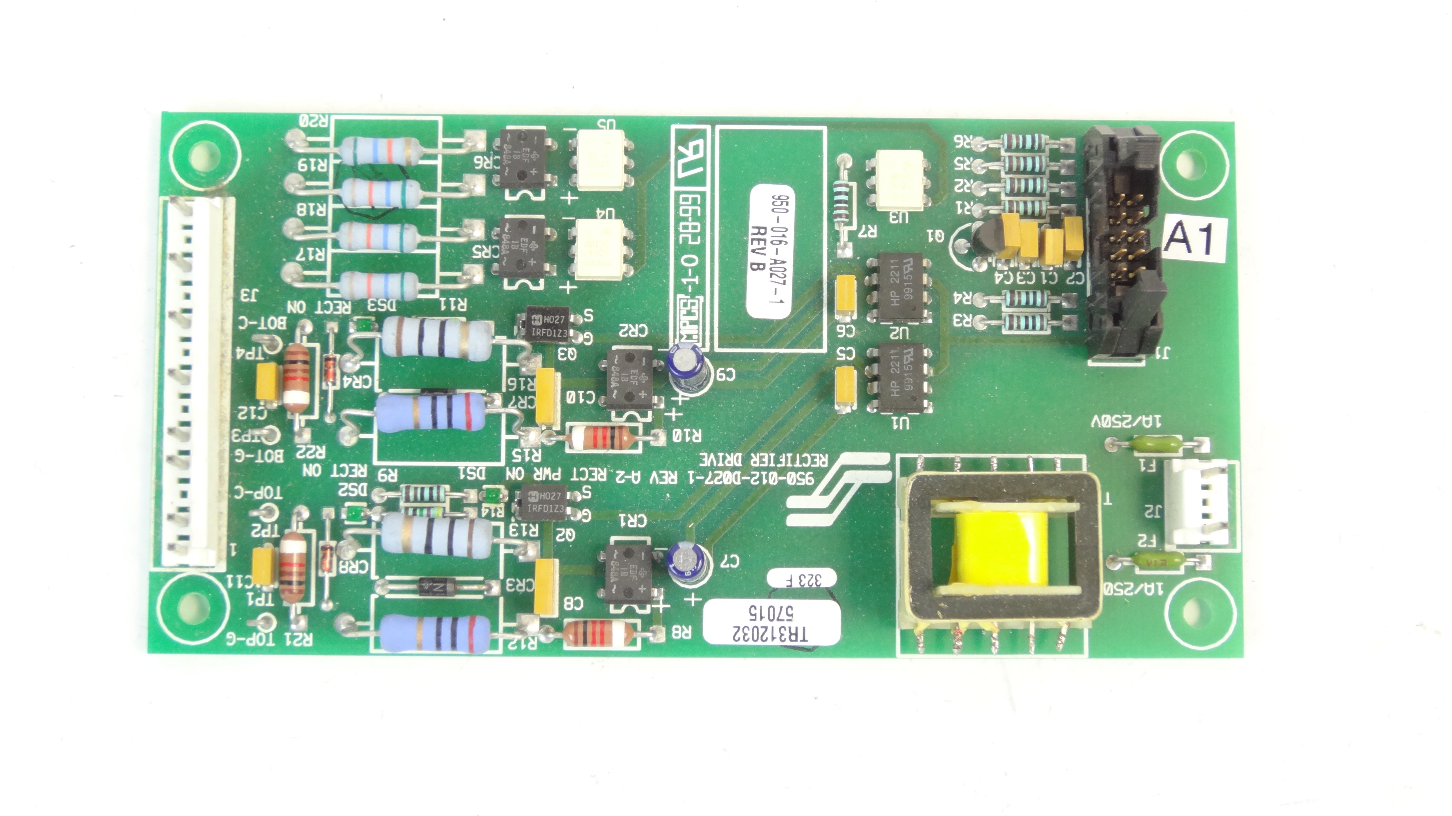 IPM 950-016-A027-1 Rev B UPS Rectifier Drive Board PCB Assembly ...
