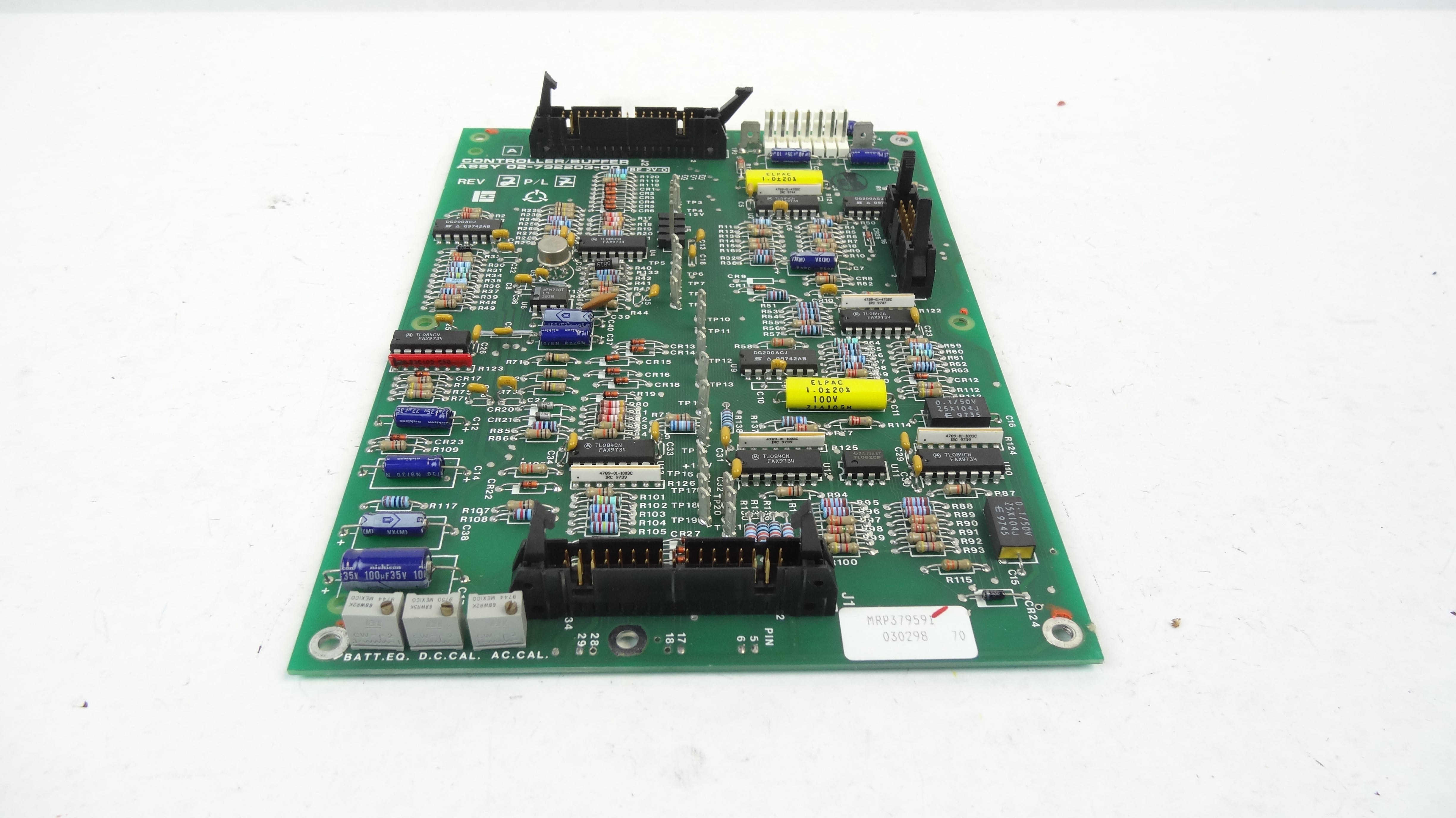 Liebert 02-792203-00 Rev 2 P/L 7 Controller/Buffer PCB Assembly ...
