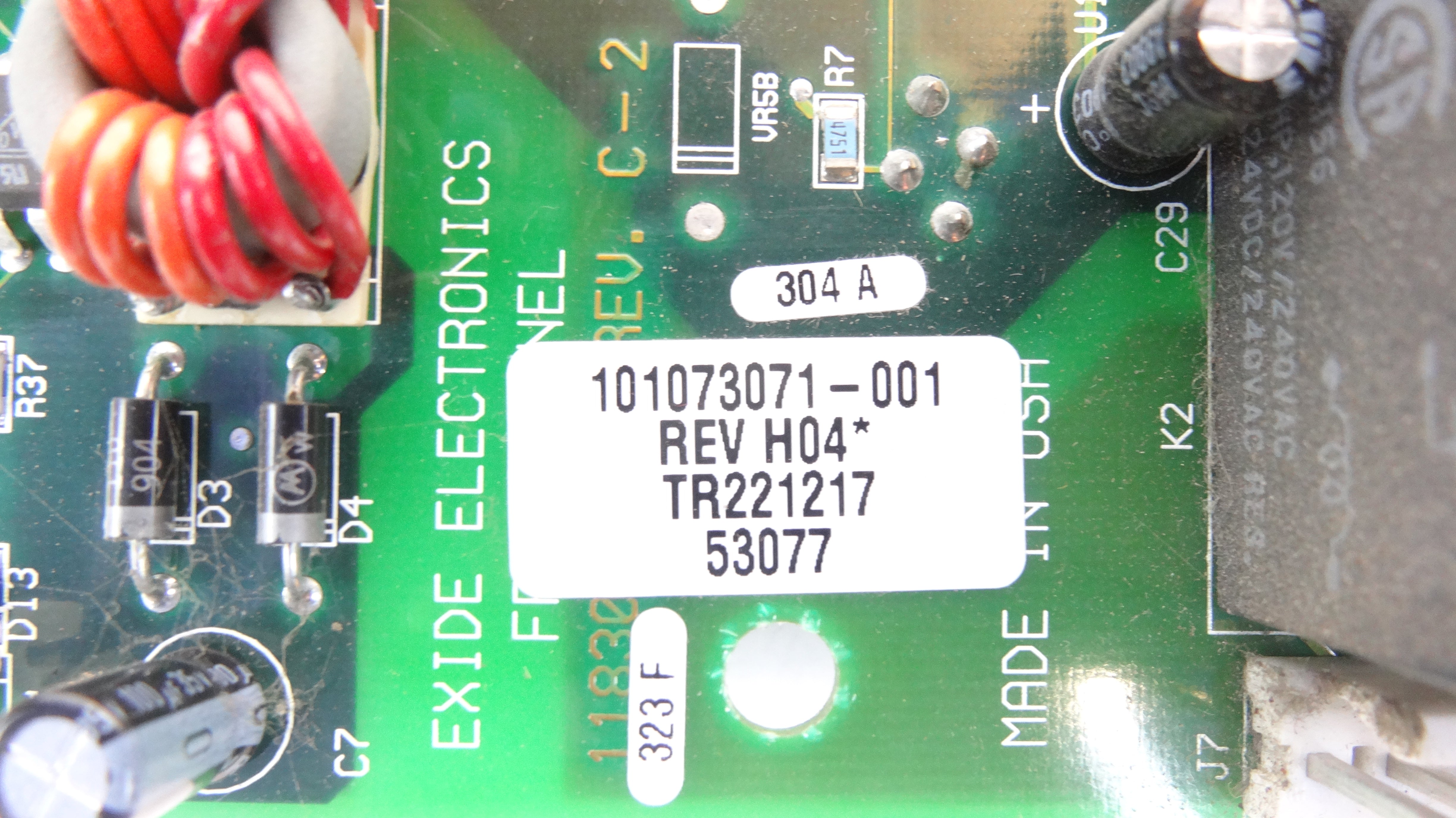 Powerware 101073071-001 Rev H04 Front Panel Control PCA Board ...