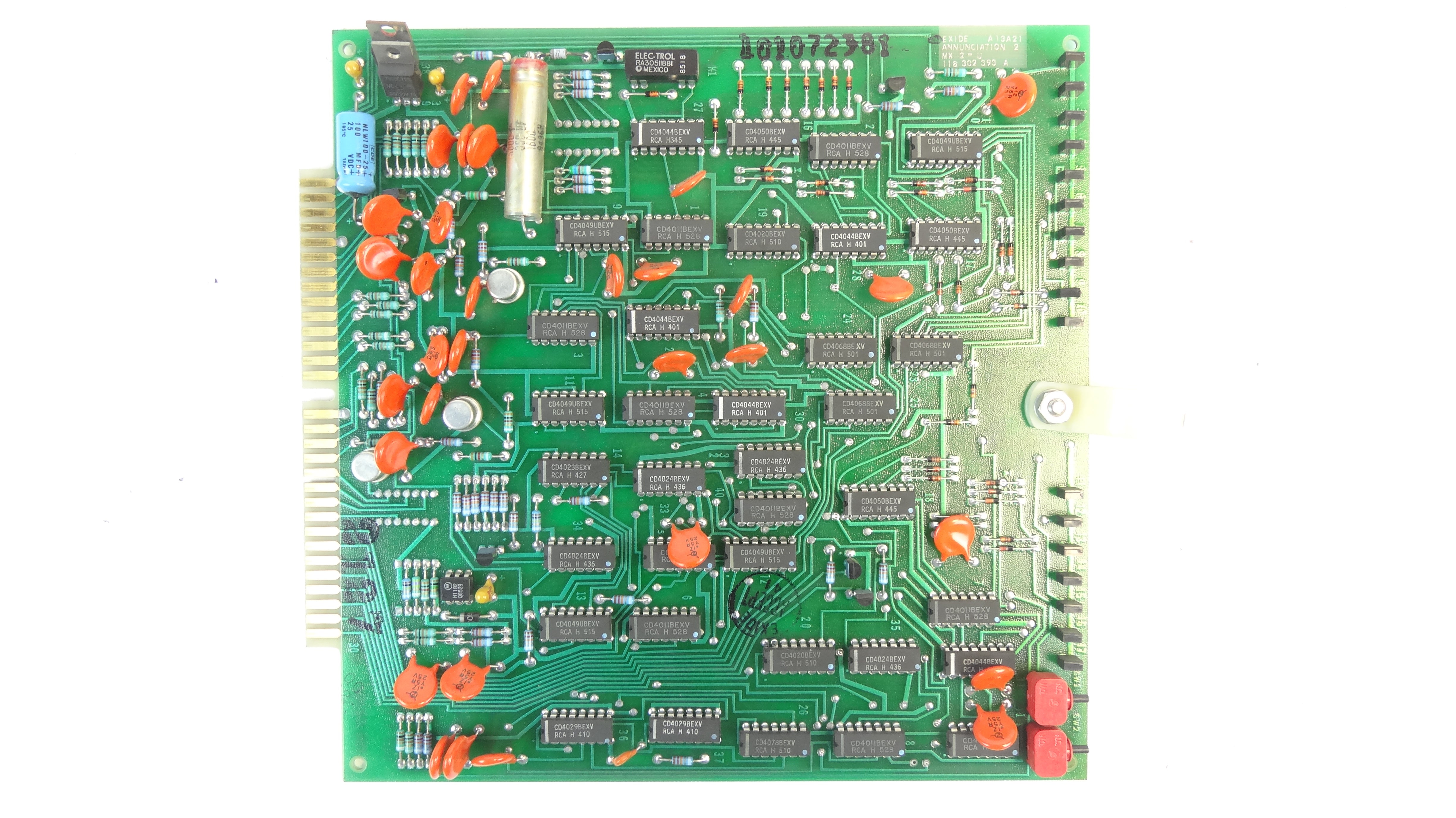 Powerware / Exide 101072381 / 118302393 Rev A Annunciation Board PCB A ...