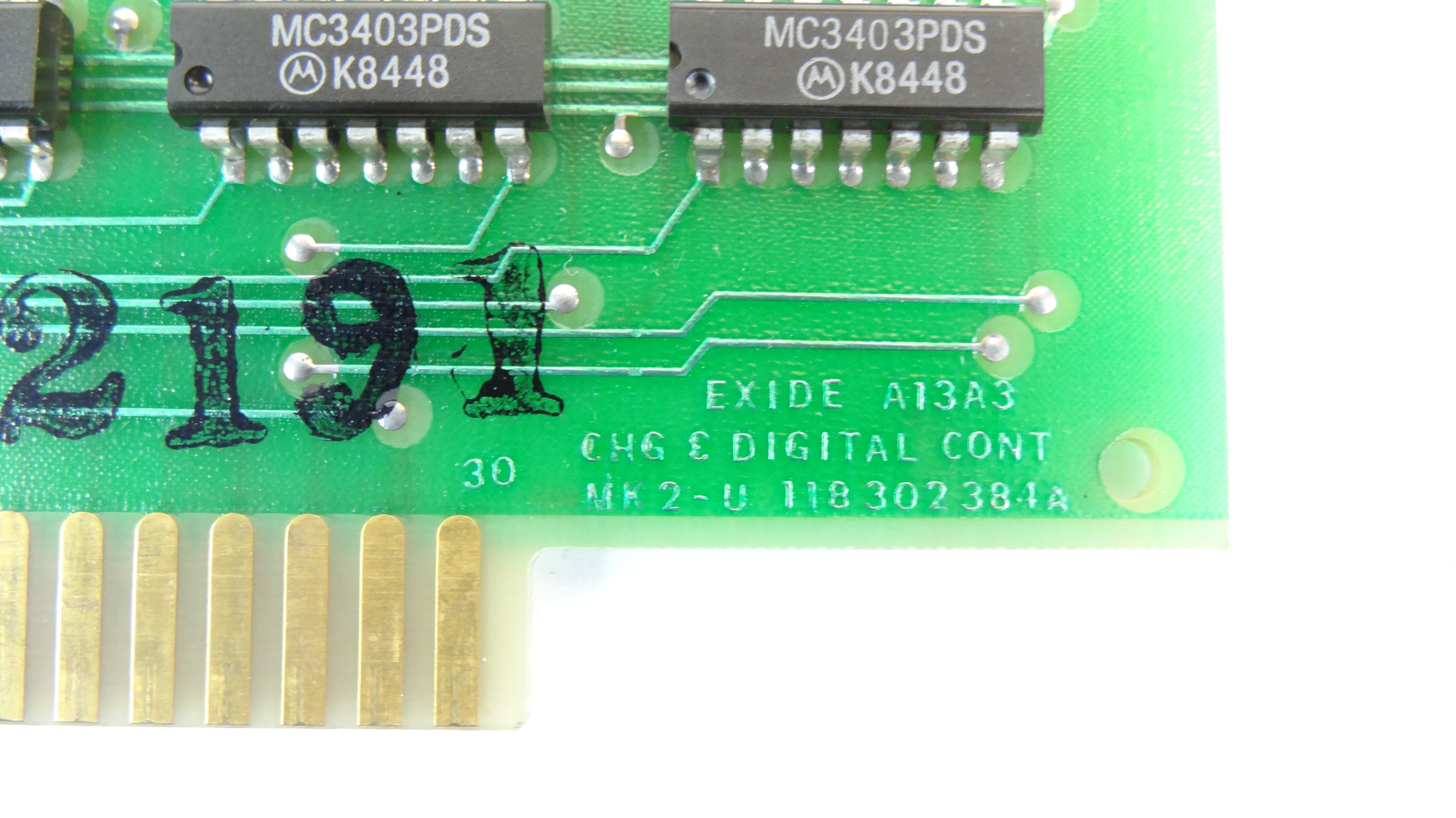 Powerware/Exide 101072372 Rev B/118302384 CHG & Digital Cont Board PCB ...