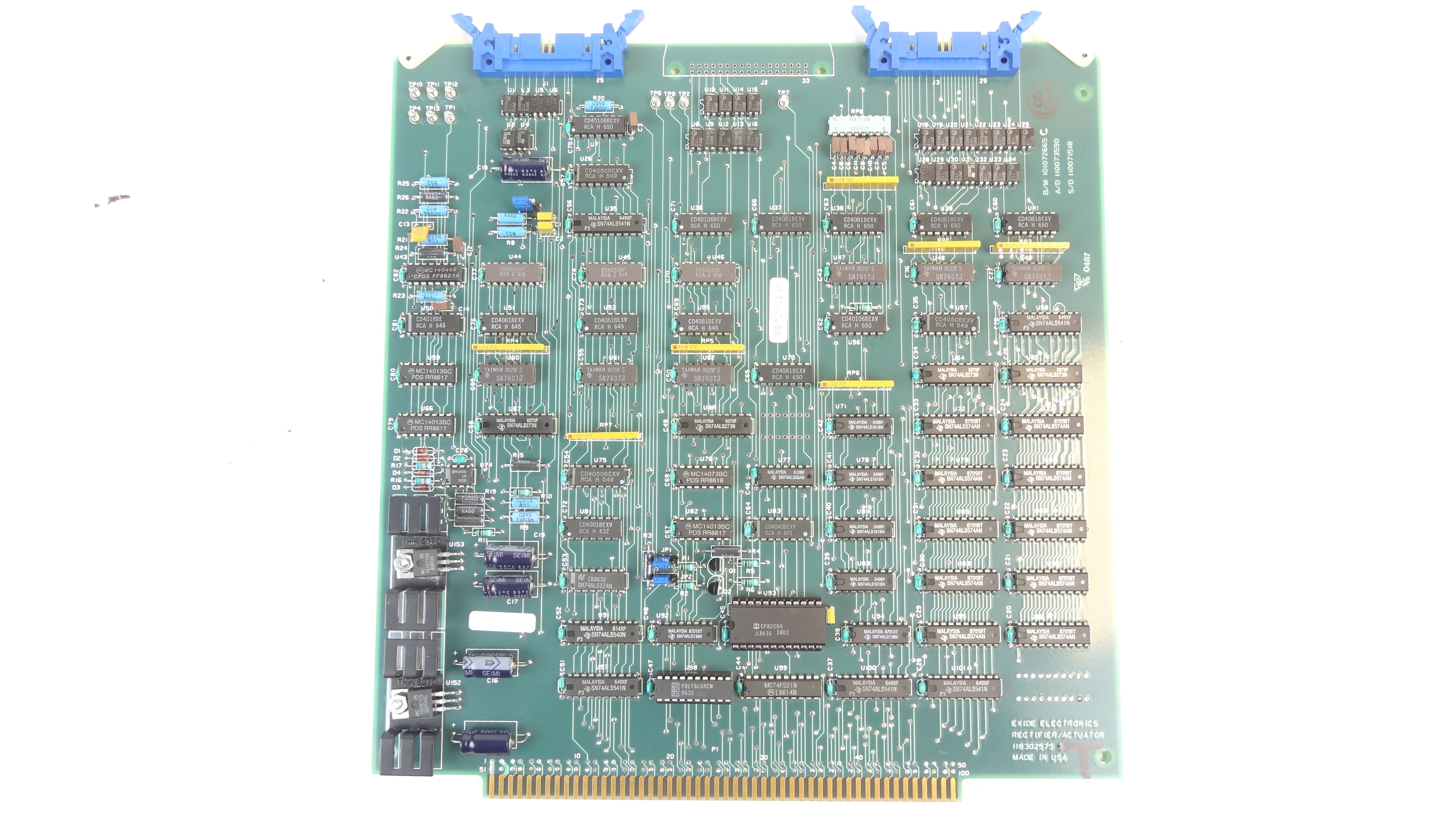 Powerware / Exide 101072665 C / 118302579-A Rectifier / Actuator PCB A ...