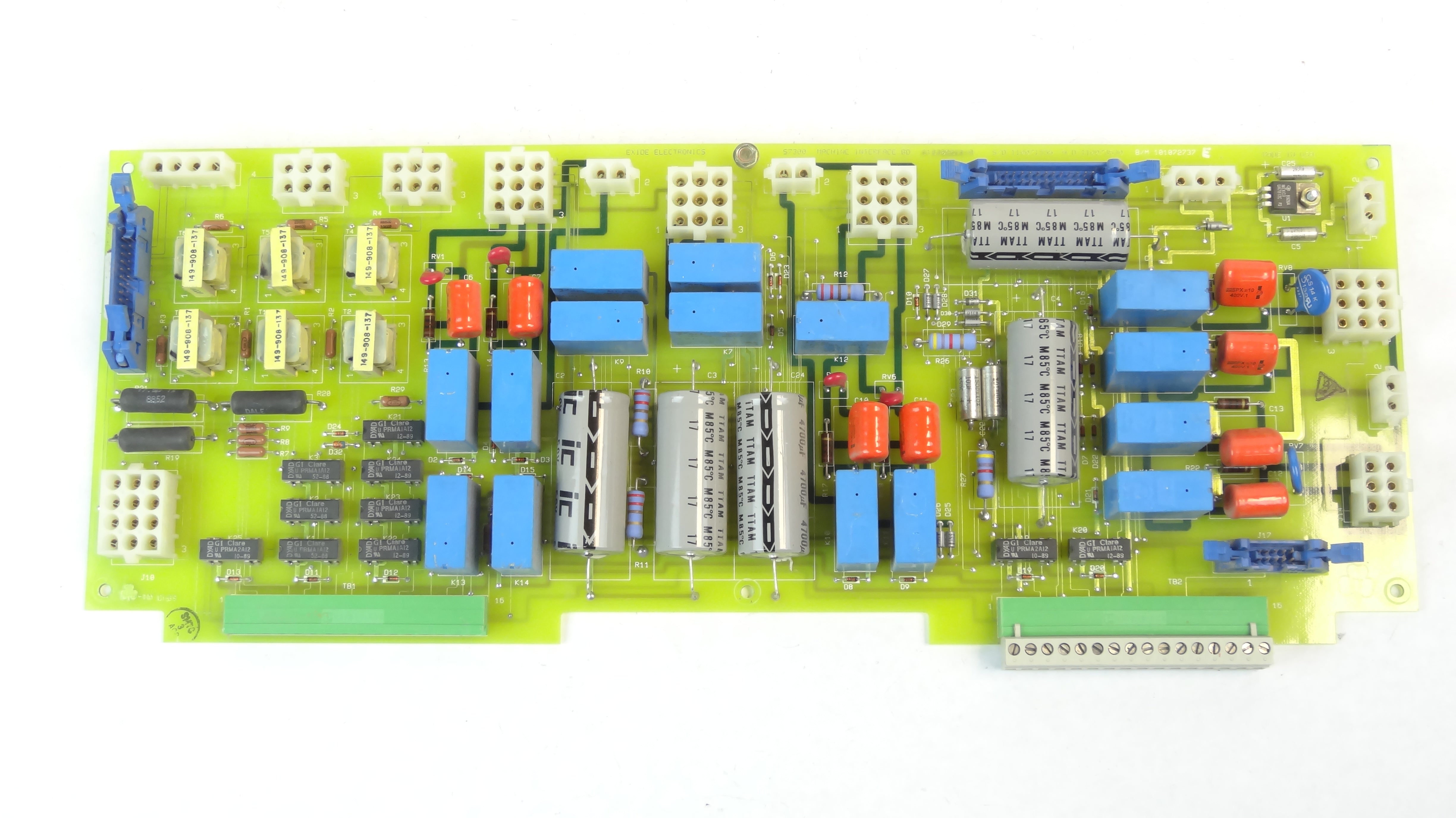 Powerware / Exide 101072737 Rev E / 118302611 Machine Interface PCB As ...