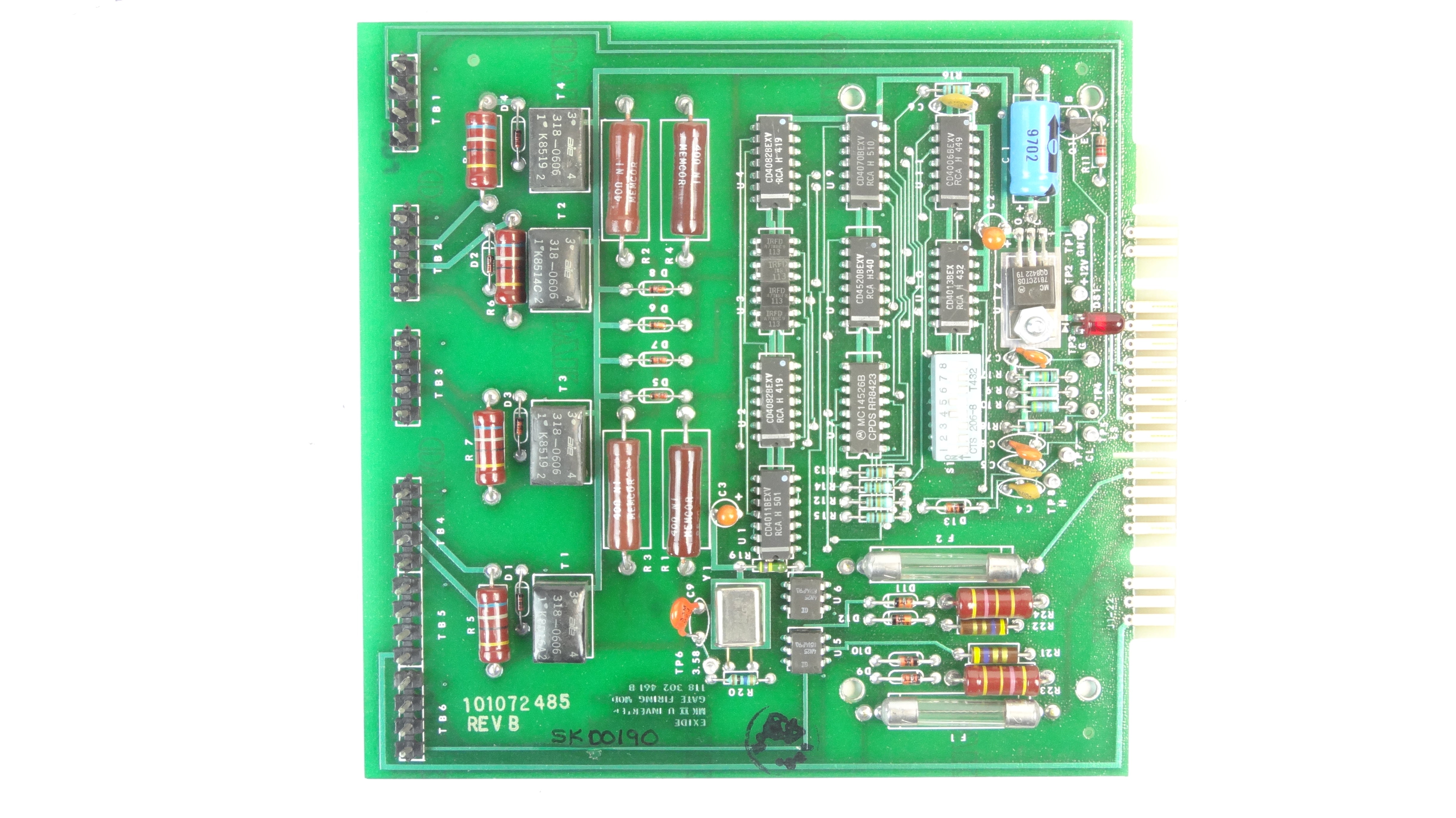 Powerware / Exide 101072485 Rev B / 118302461 Gate Firing Mod PCB Asse ...