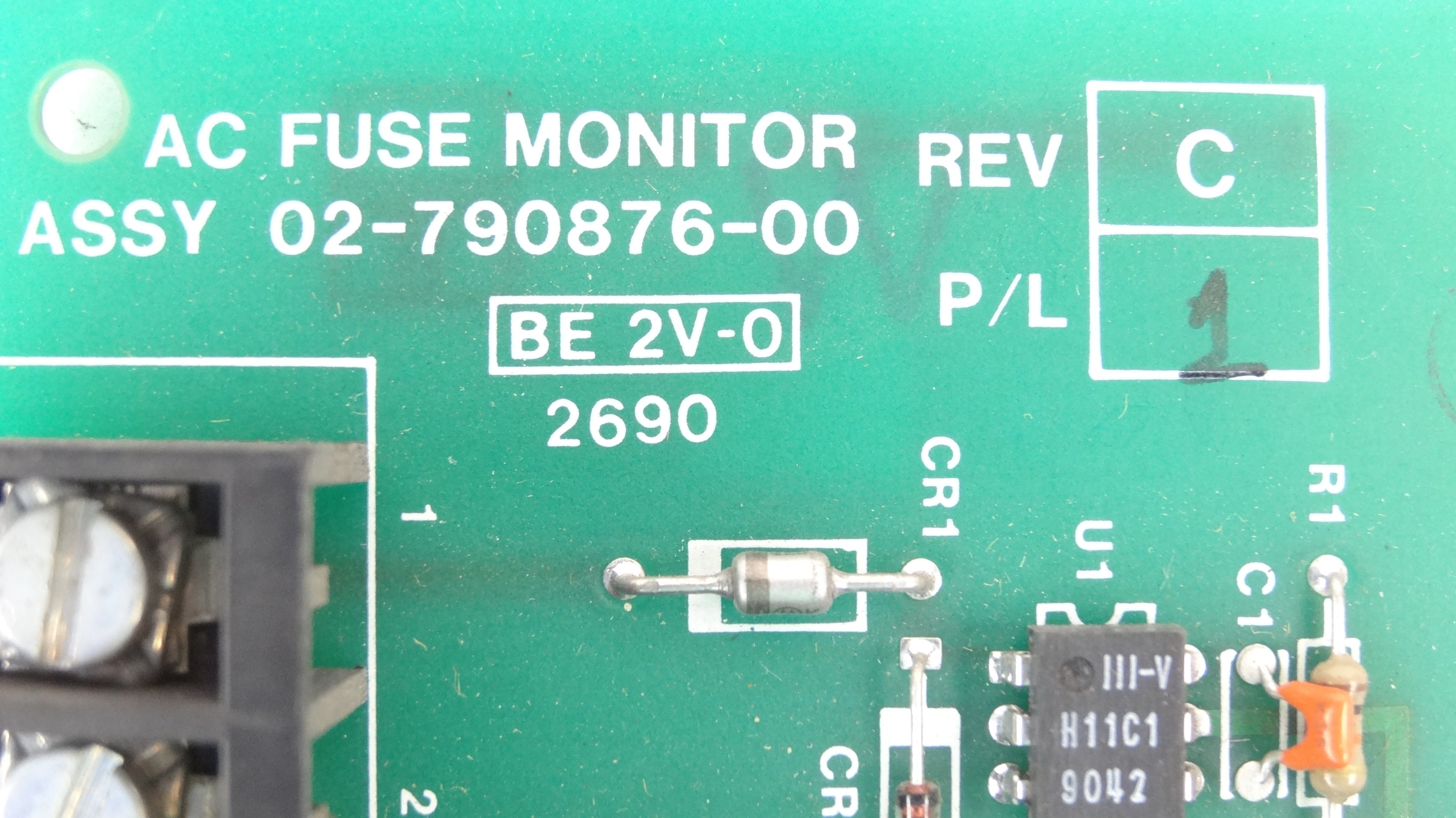 Liebert / Emerson 02-790876-00 Rev C AC Fuse Monitor PCB Assembly ...