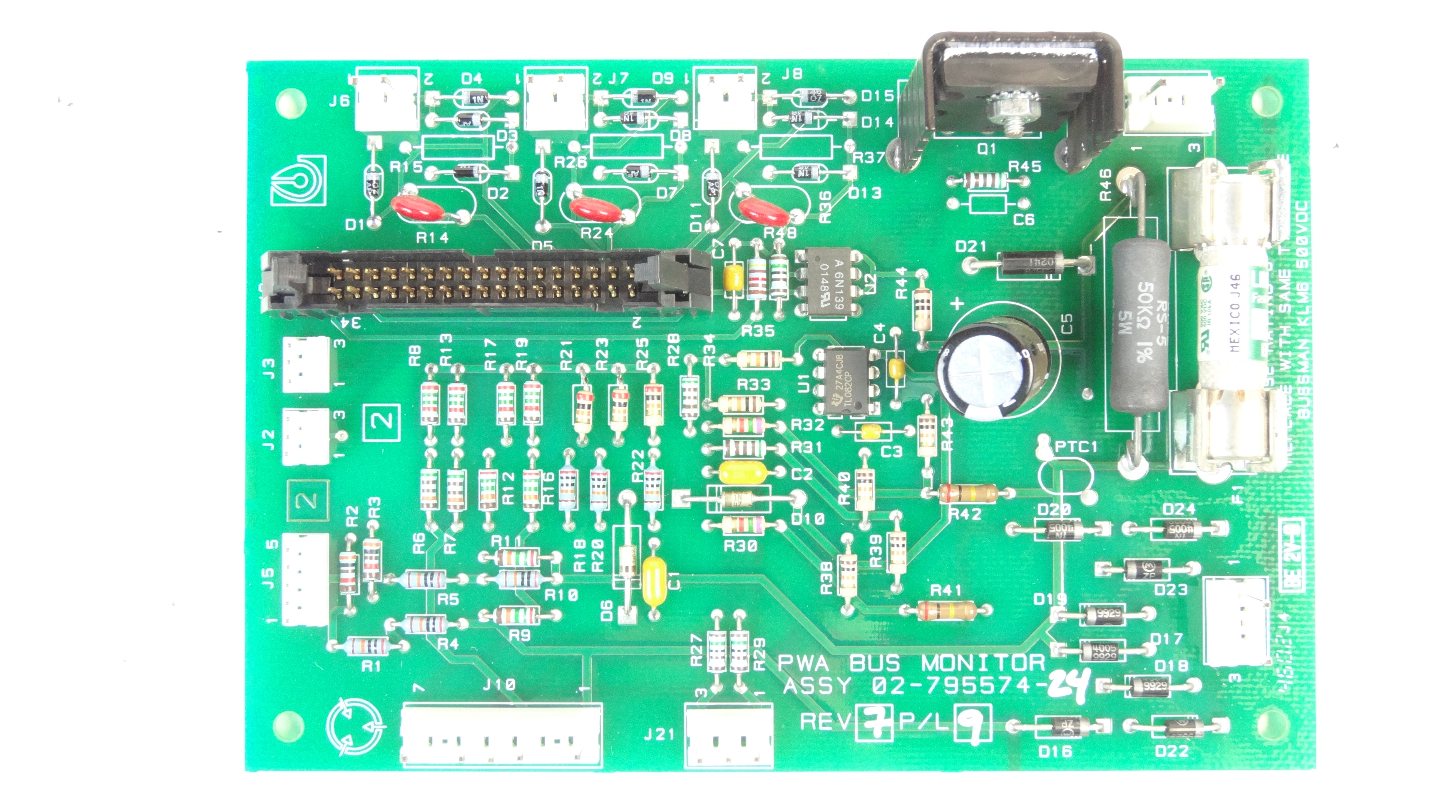 Liebert / Emerson 02-795574-24 Rev 7 PWA Bus Monitor Board PCB Assembl ...