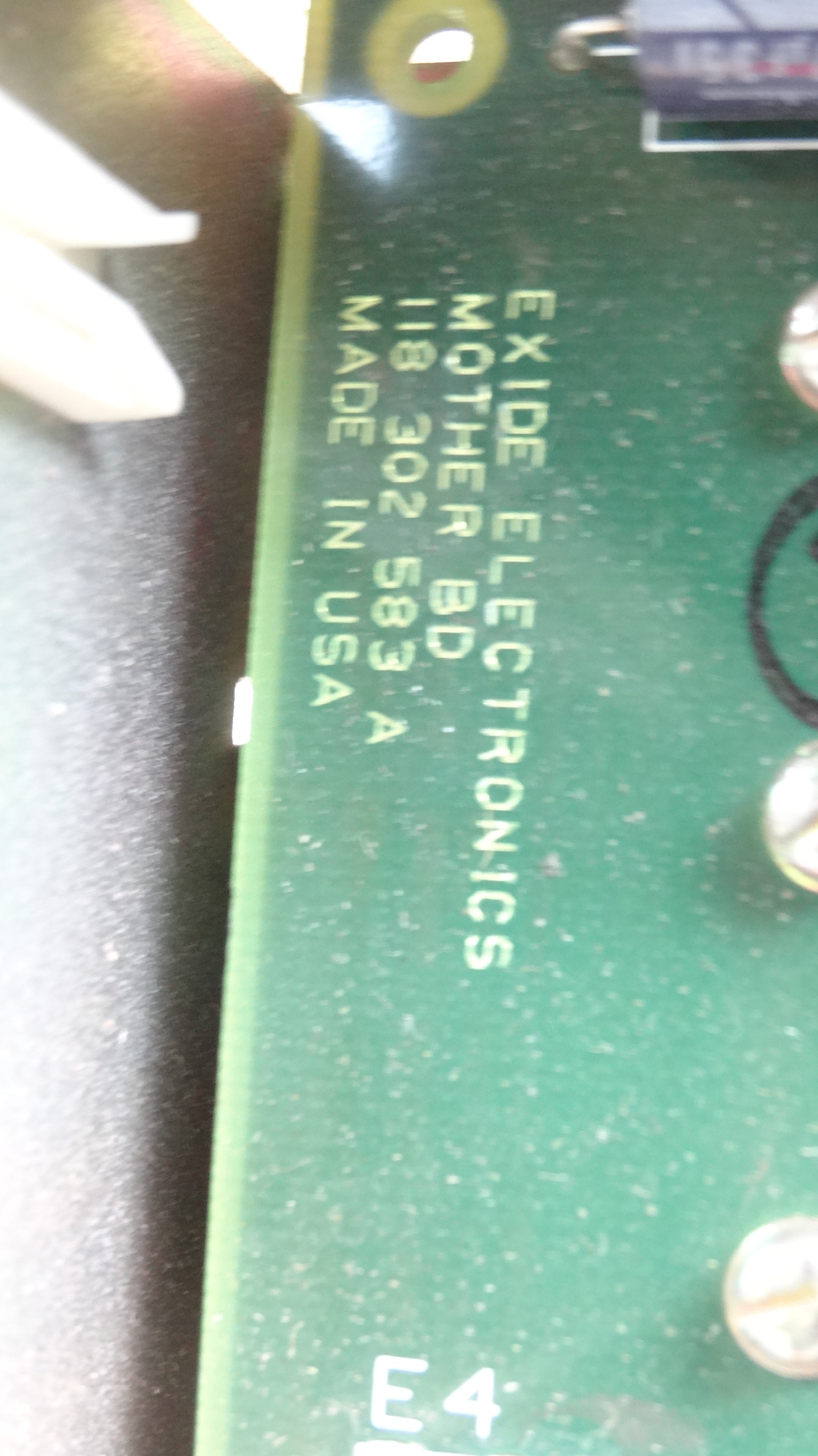 Exide 101072564 Rev A6 Card Cage & Mother Board PCB Assembly – Critical ...