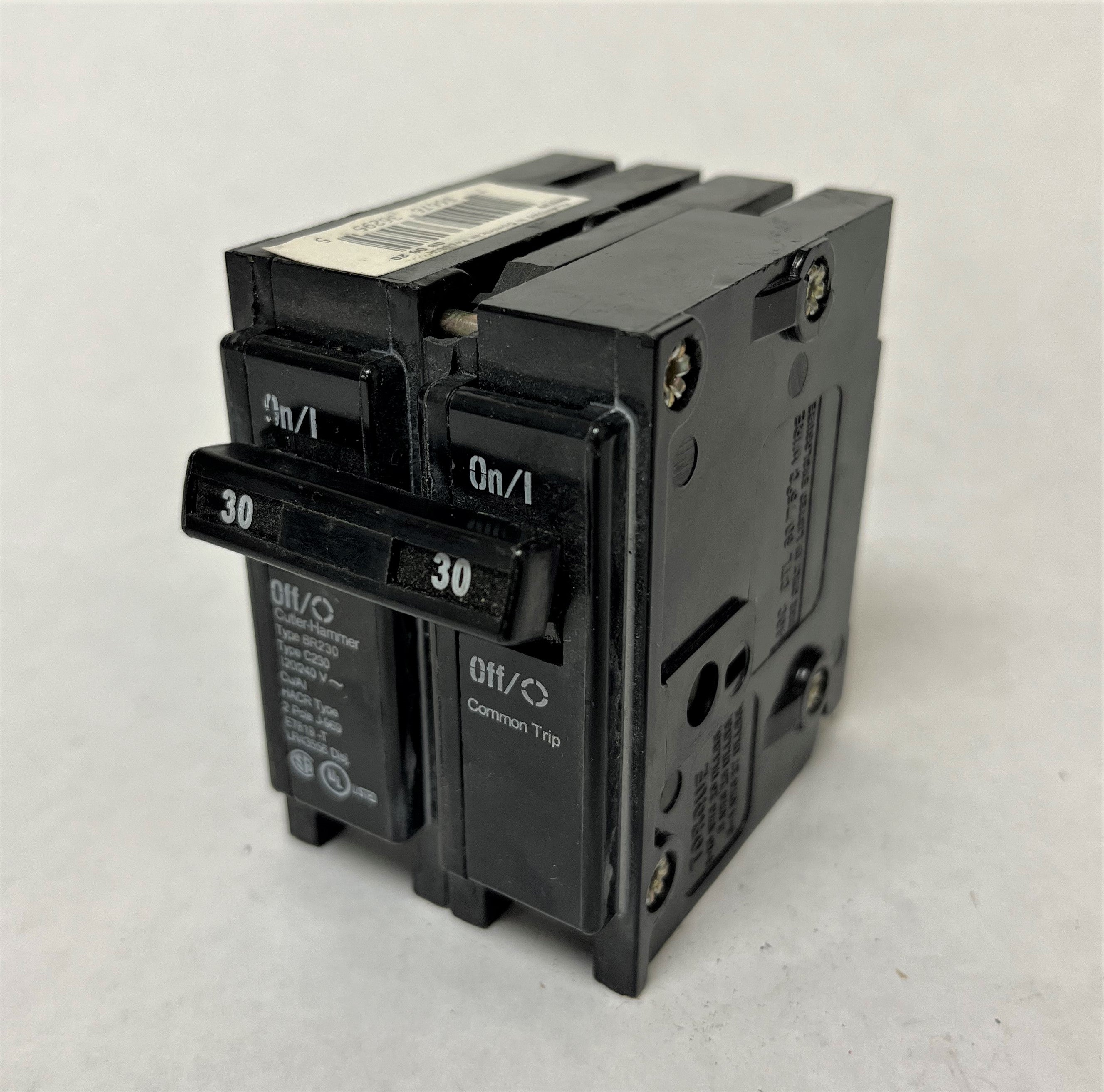Eaton Cutler-Hammer BR230 30A 2 Pole Circuit Breaker – Critical Parts ...