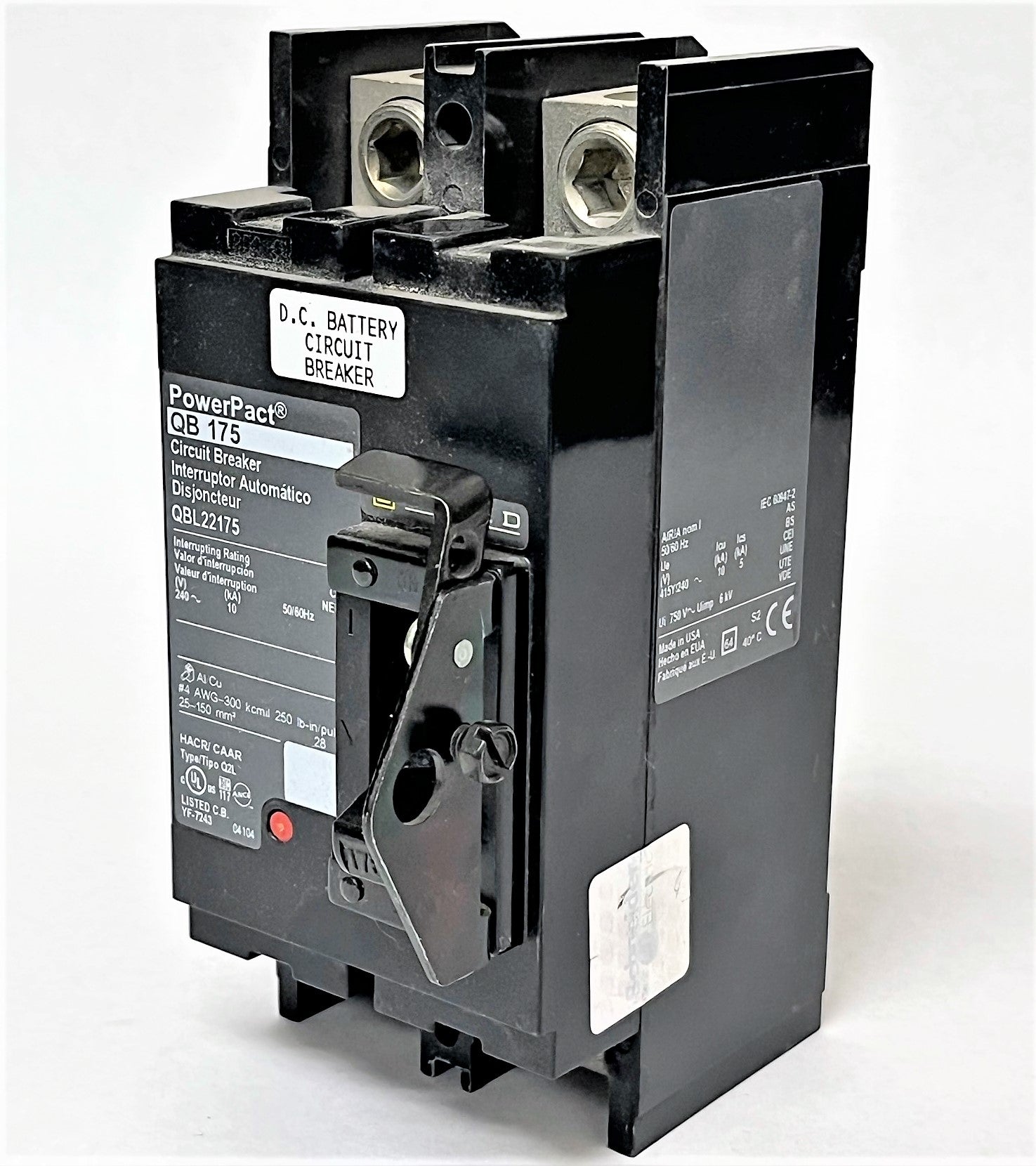 SCHNEIDER SQUARE D QBL22175 175A Circuit Breaker – cpwarehouse