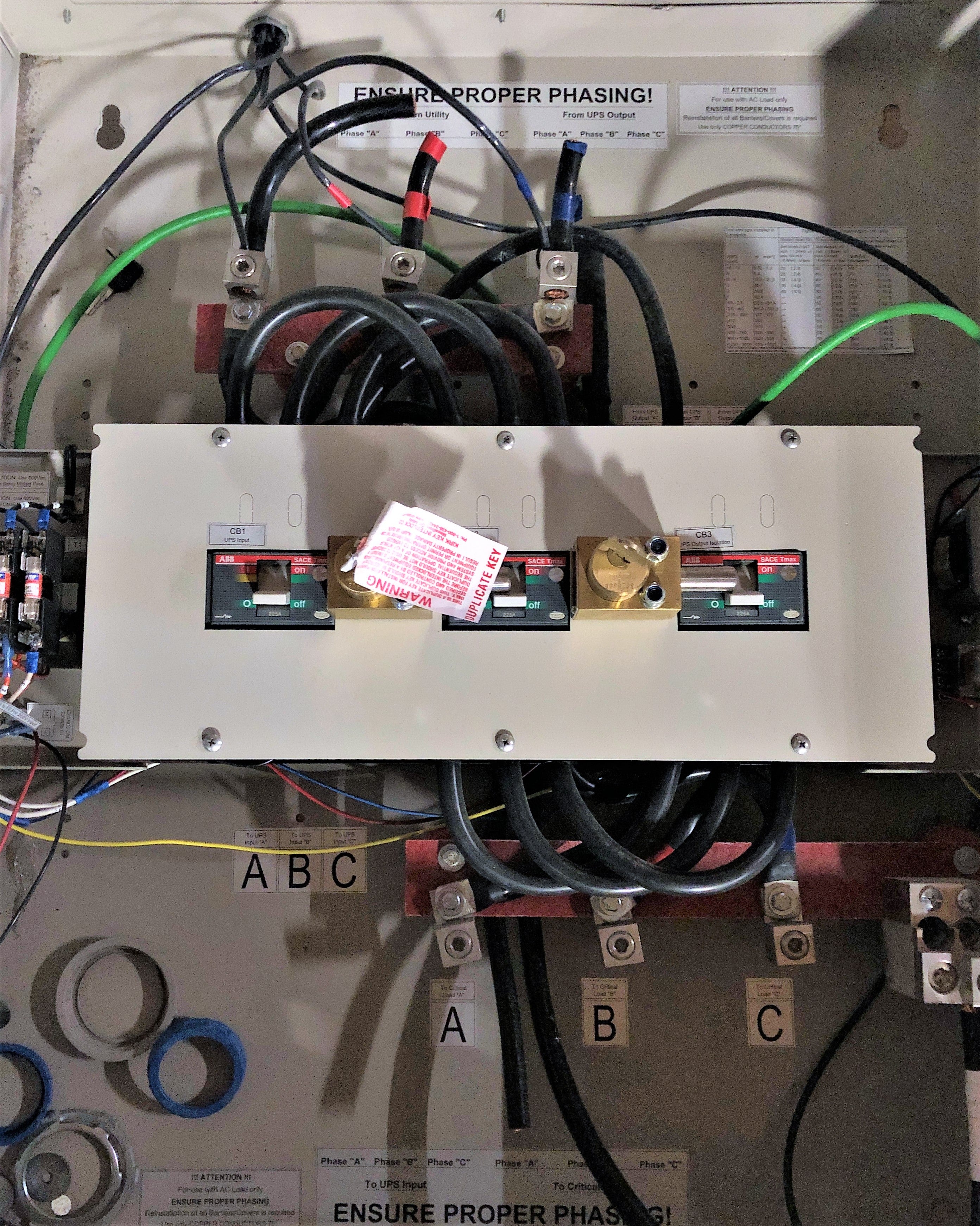 Power MBMB225-3BL08-E 225A 480V 3 Phase Wall Mount Bypass Switch ...